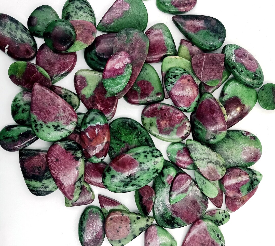 Natural Ruby Zoisite Loose Gemstone Wholesale Lot Handmade Ruby Zoisite ...