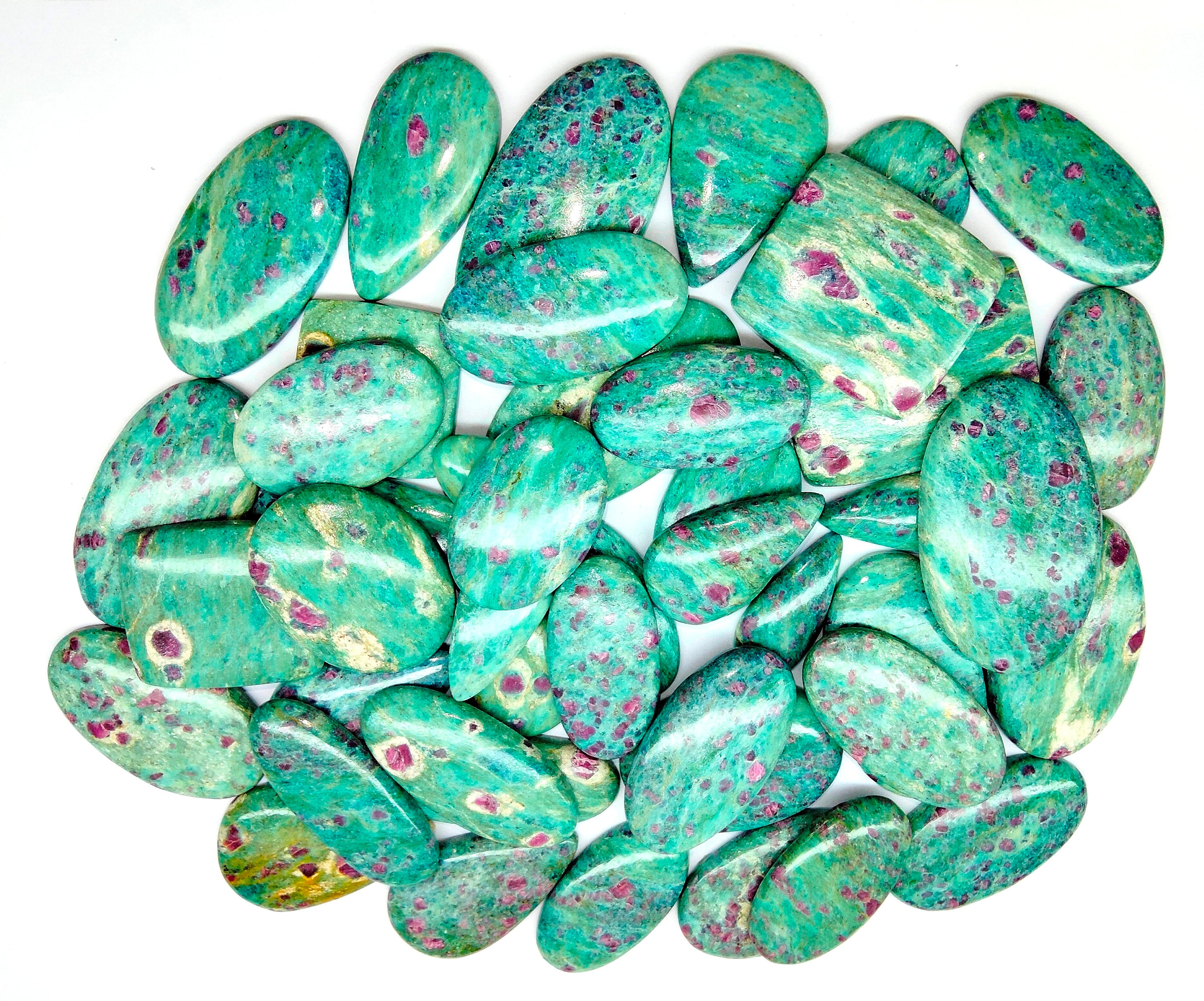 Natural Ruby Fuchsite Cabochon. Ruby Fuchsite Gemstone. Green - Etsy