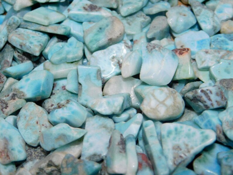 LARIMAR Tumbled Stone Atlantis Crystals Stones Stefilia's | Etsy