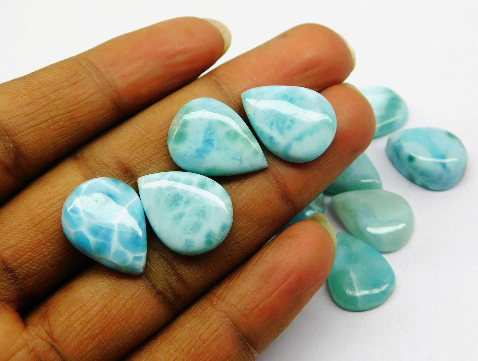 Larimar.larimar Stone. Natural Larimar Cabochon Calibrated - Etsy