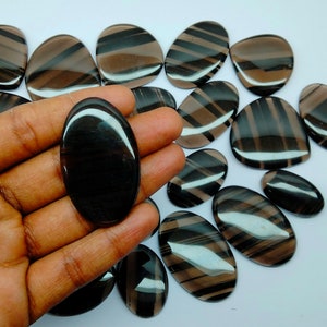 AAA Midnight Obsidian Cabochon midnight Lace Obsidian for Jewellery ...