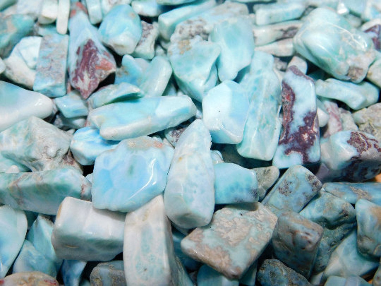 LARIMAR Tumbled Stone Atlantis Crystals Stones Stefilia's | Etsy