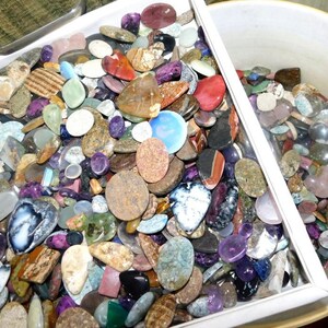 FREE GEMSTONE Opal Obsidian Agate Jasper Quartz Natural Mix Cabochon ...