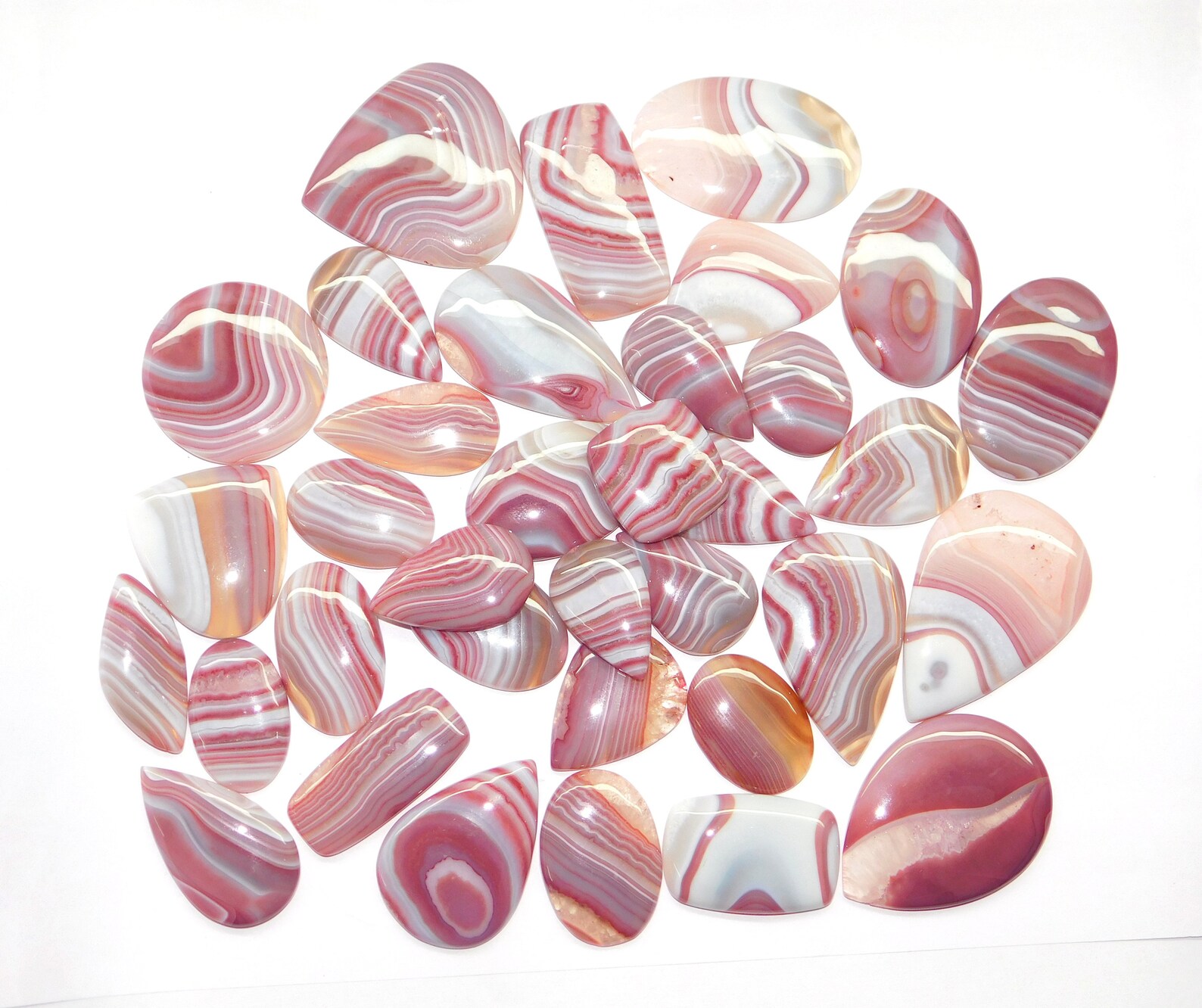 Very Rare pink Onyx cabochon'' multi Shape pink onyx | Etsy