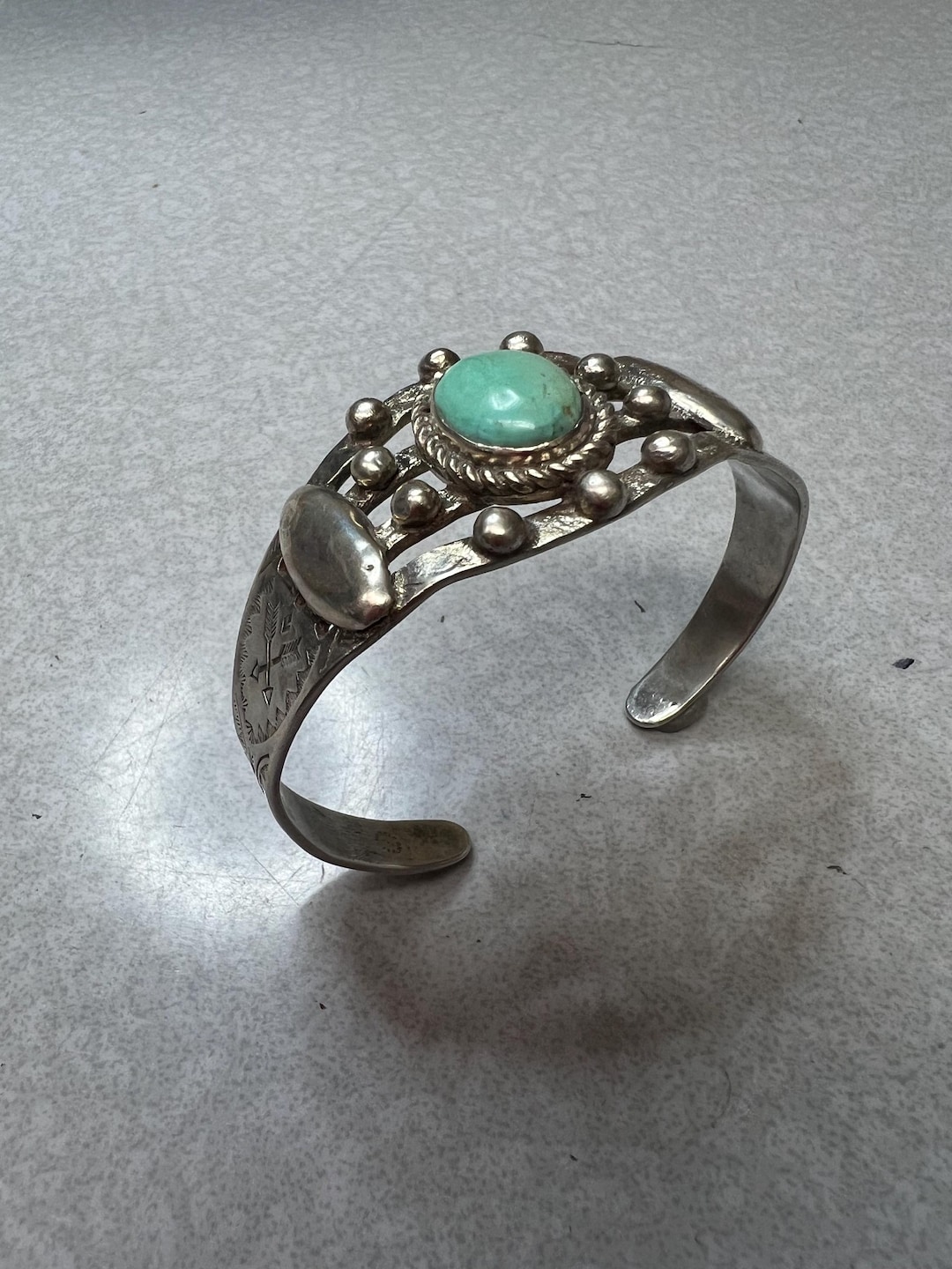 Fred Harvey Era Maisel Hallmark Sterling Turquoise Cuff - Etsy