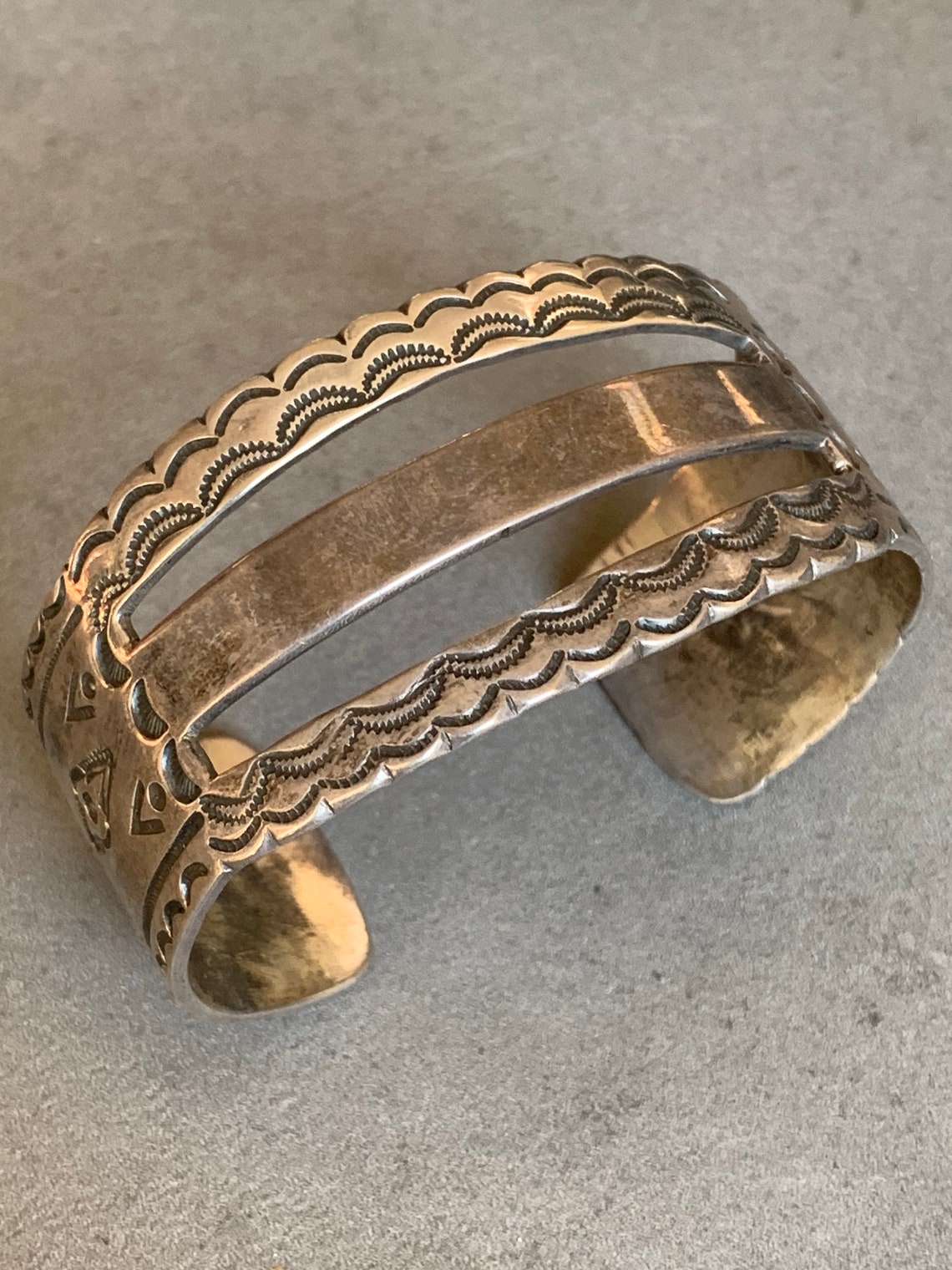 Sterling Cuff Bracelet - Etsy