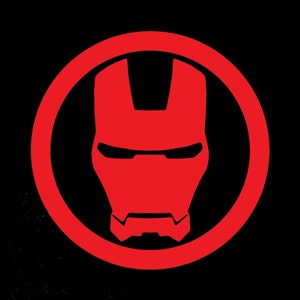 Iron Man Vinyl Decal - Sticker for Laptop, Car Window, and Bumper - Etsy