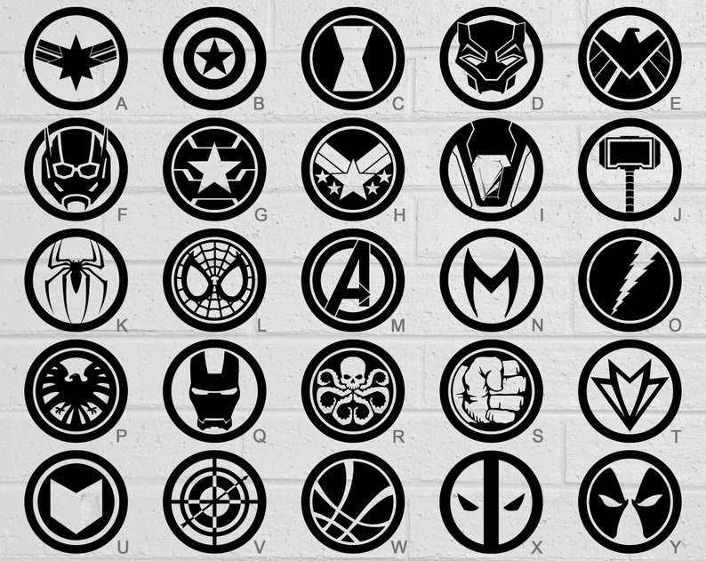 Marvel Avengers Vinyl Decals 26 to Choose From Stickers - Etsy