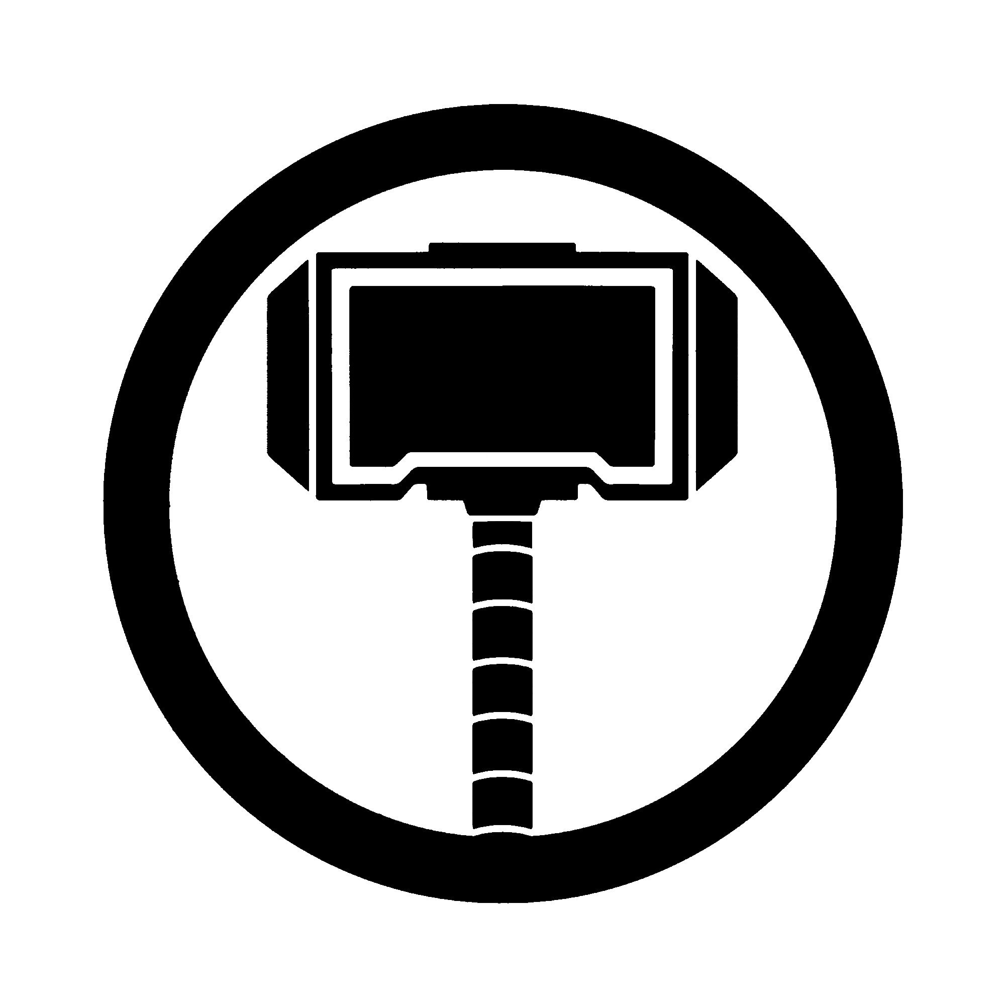 Thor Vinyl Decal - Sticker for Laptop, Car Window, and Bumper - Etsy