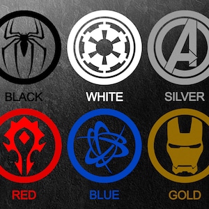 Marvel Avengers Vinyl Decals (26 to Choose From) - Stickers for Laptop ...