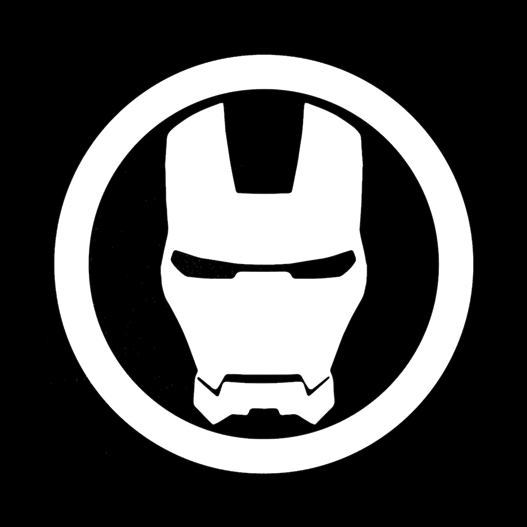 Iron Man Vinyl Decal - Sticker for Laptop, Car Window, and Bumper - Etsy
