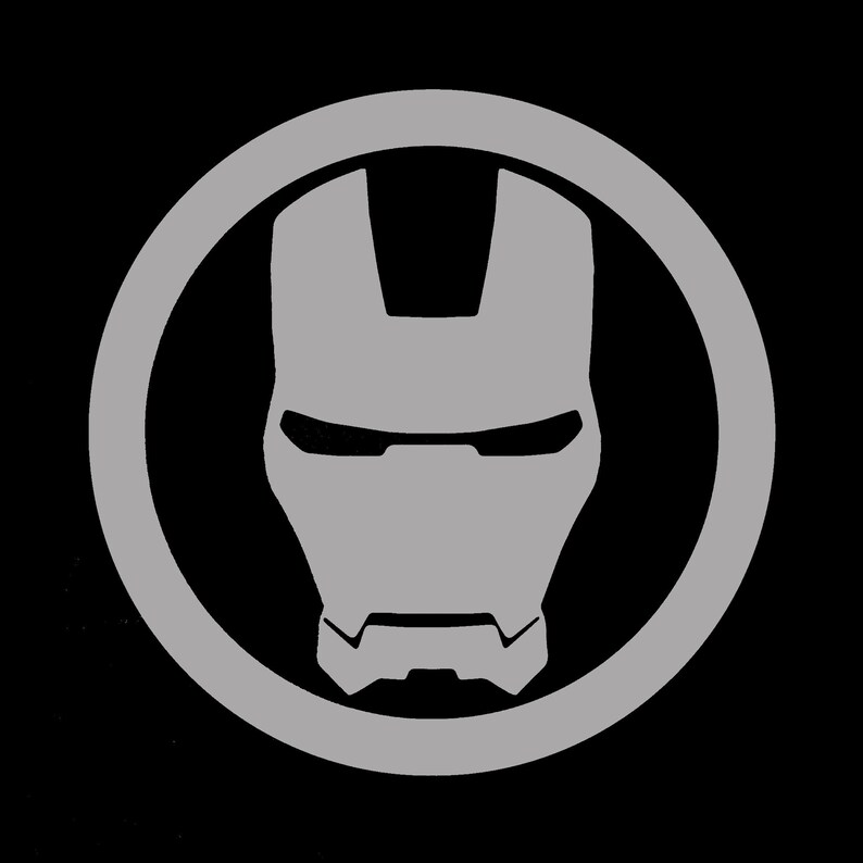 Iron Man Vinyl Decal - Sticker for Laptop, Car Window, and Bumper - Etsy
