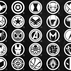 Marvel Avengers Vinyl Decals (26 to Choose From) - Stickers for Laptop ...