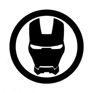 Iron Man Vinyl Decal - Sticker for Laptop, Car Window, and Bumper - Etsy