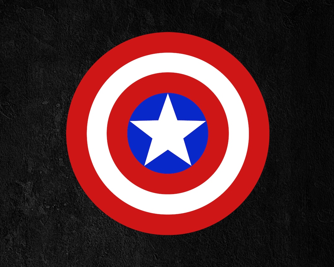 Captain America Shield (3-color) Vinyl Decal - Marvel Avengers - Etsy