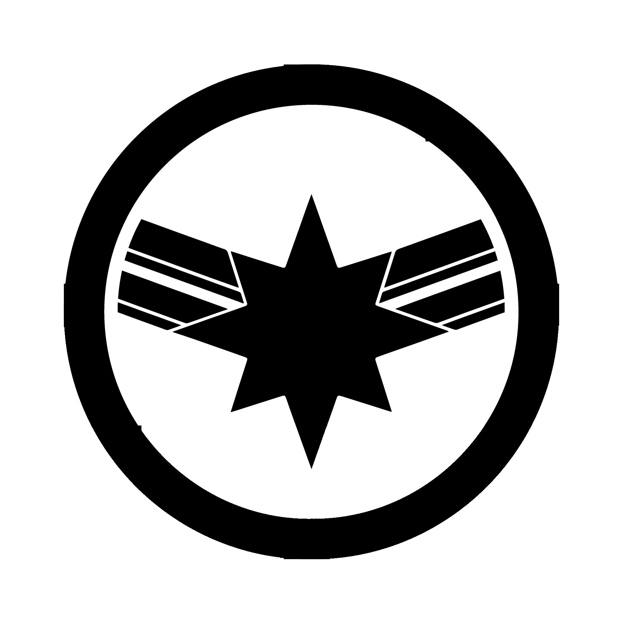 Captain Marvel Vinyl Decal - Sticker for Laptop, Car Window, and Bumper ...