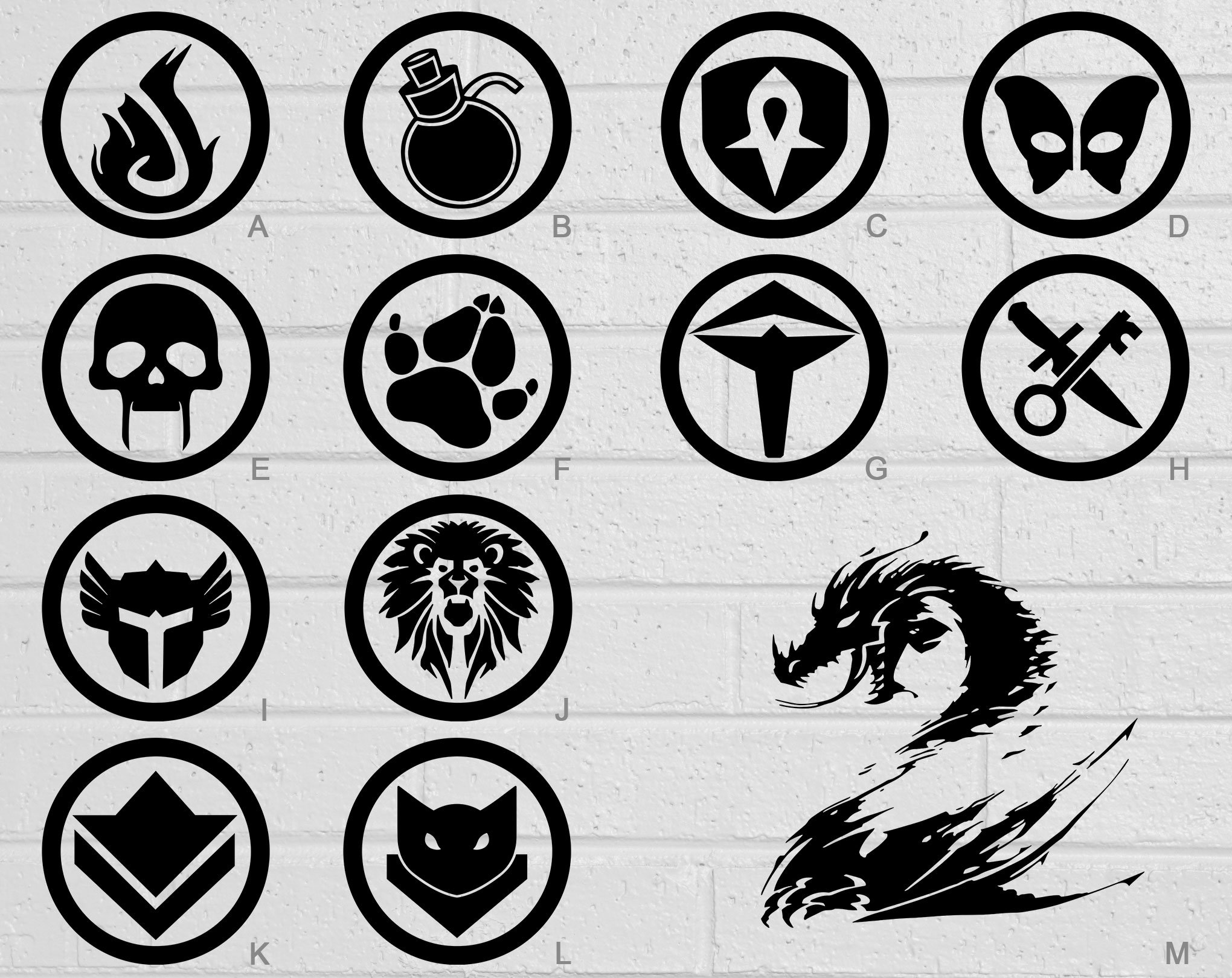 Guild Wars 2 Vinyl Decals (13 to Choose From) - Stickers for Laptop ...