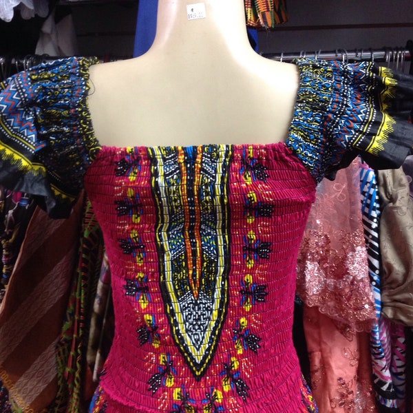 African Print Top - Etsy