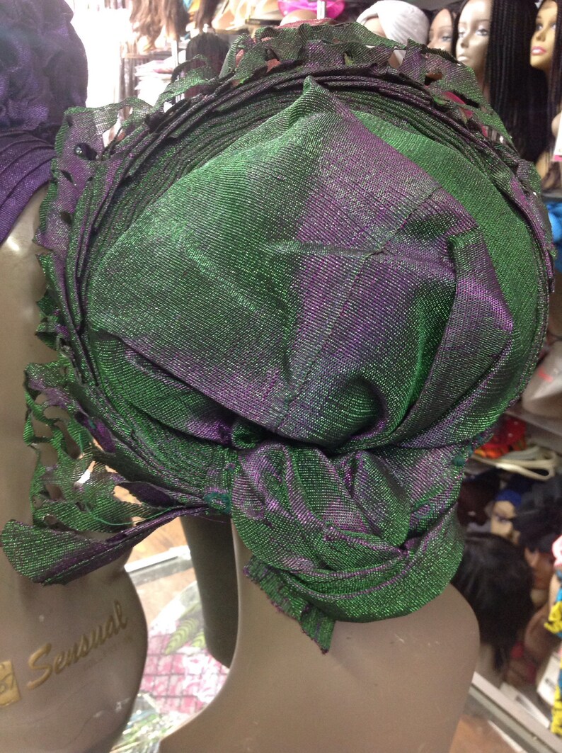 African Latest Auto Gele Aso Oke Headgear Original - Etsy