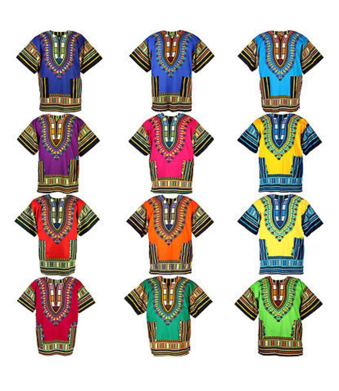 Unisex Adult Dashiki Children Dashiki Shirts Sets ALL | Etsy