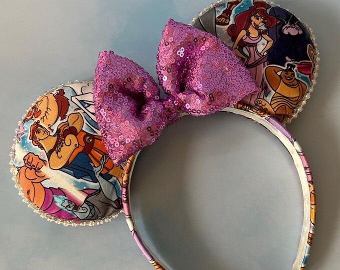 Hercules and Meg Inspired Zero to Hero Minnie Mouse Ears, Hercules and ...