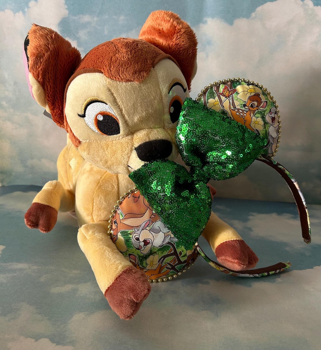Bambi and Thumper Inspired Minnie Mouse Ears, Bambi Ear Headbands - Etsy