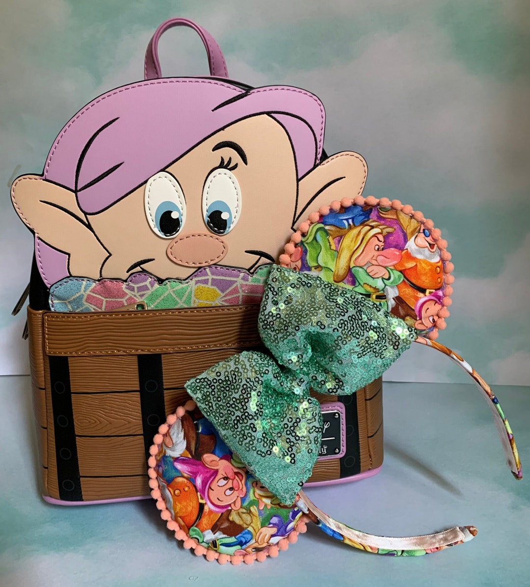 Dopey and Grumpy Seven Dwarfs Inspired Minnie Mouse Ears - Etsy