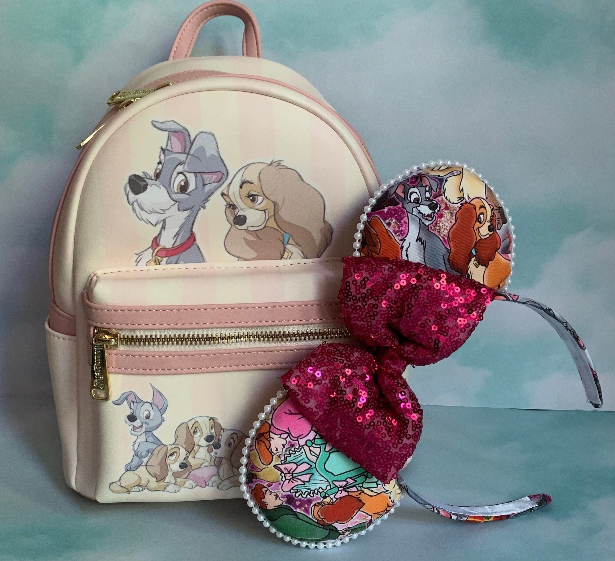 Lady and the Tramp Inspired Bella Notte Minnie Mouse Ears - Etsy