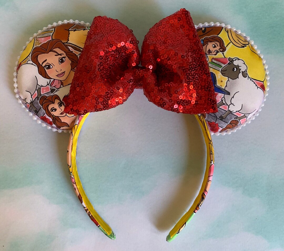 Beauty and the Beast Inspired Good Morning Belle Minnie Mouse Ears - Etsy