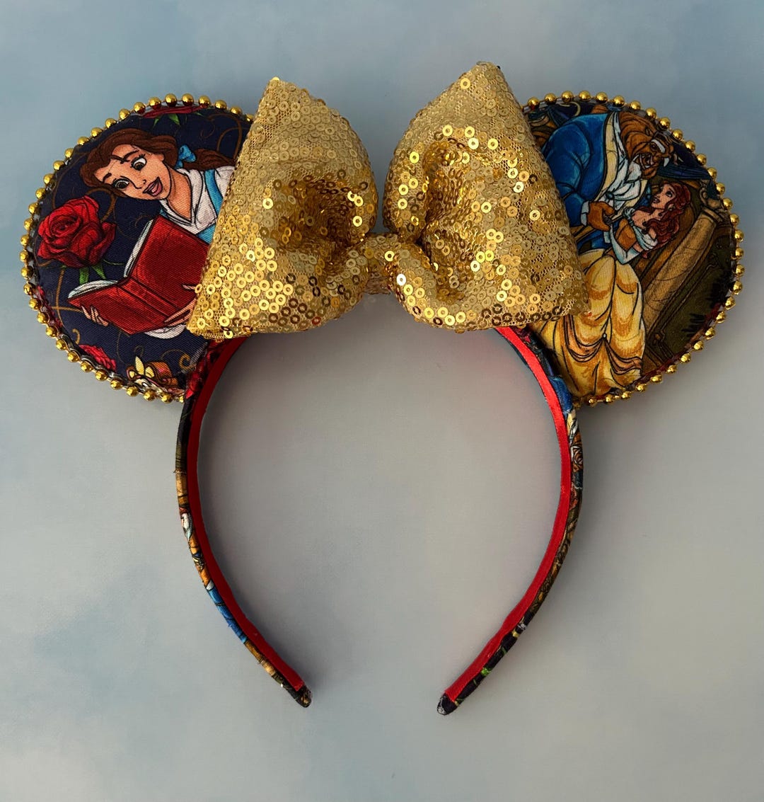 Beauty and the Beast Inspired Regal Princess Belle Minnie Ears, Beauty ...