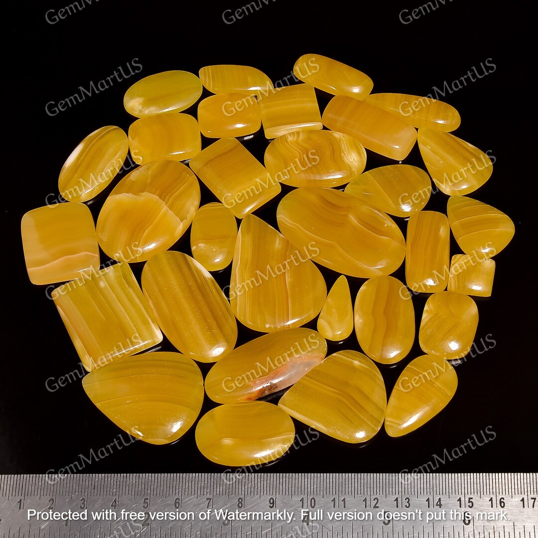 Rare Yellow Lace Agate Crystal, Yellow Lace Agate Cabochon, Lace Agate ...