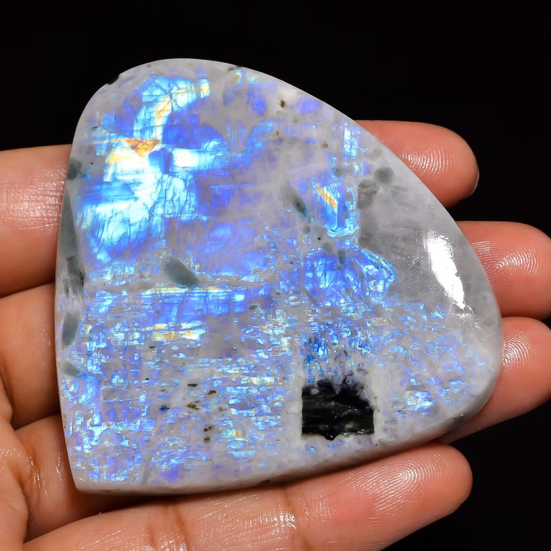 Large Moonstone Cab Oval - Etsy