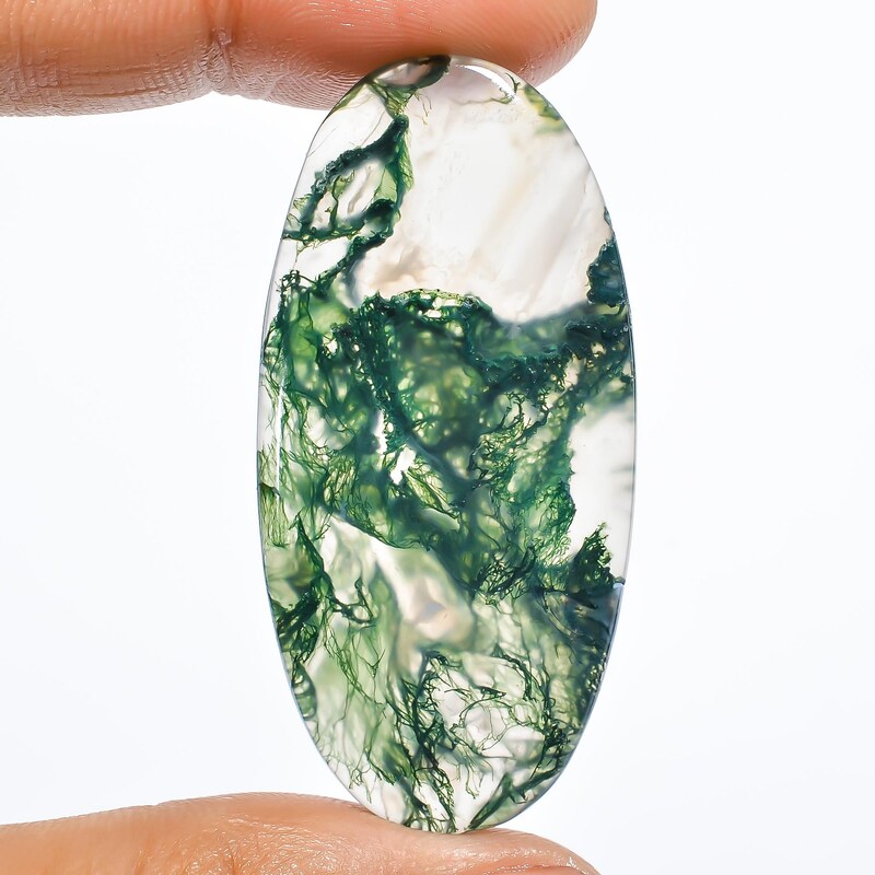 Moss Agate Cabochon - Etsy