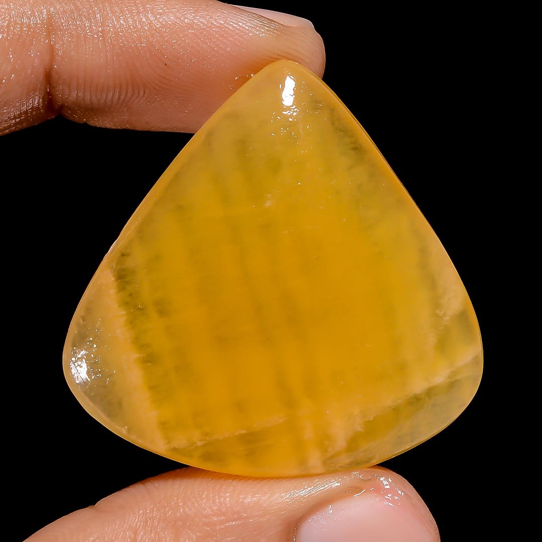 Orange Calcite Crystal - Natural Orange Calcite Cabochon Stone ...