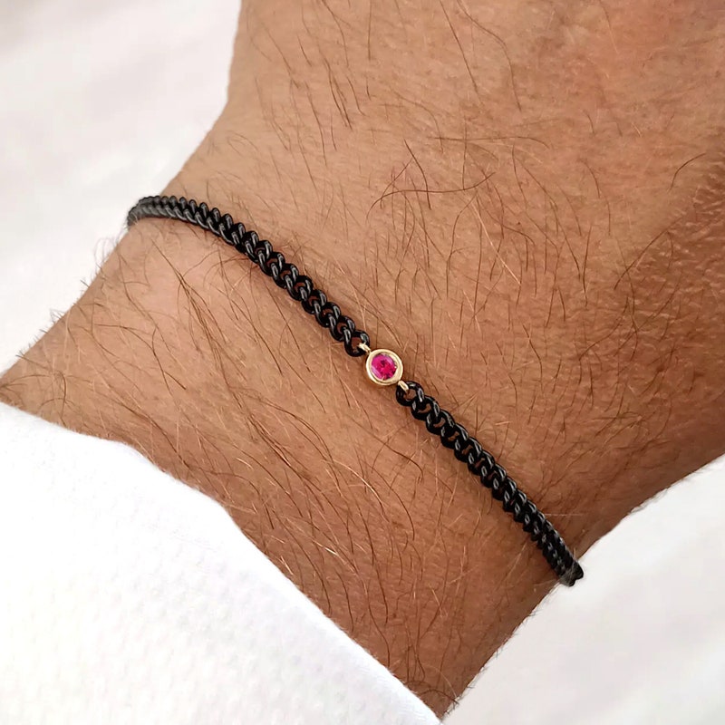 Men Gold Bracelet 9k - Etsy UK