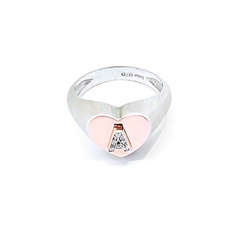 Initial Ring, Gold Signet Ring, Pinky Ring - Etsy