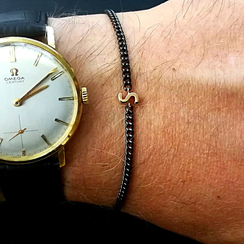 Initial Bracelet Mens Personalized Bracelet - Etsy