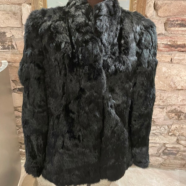 Rabbit Fur Coat - Etsy