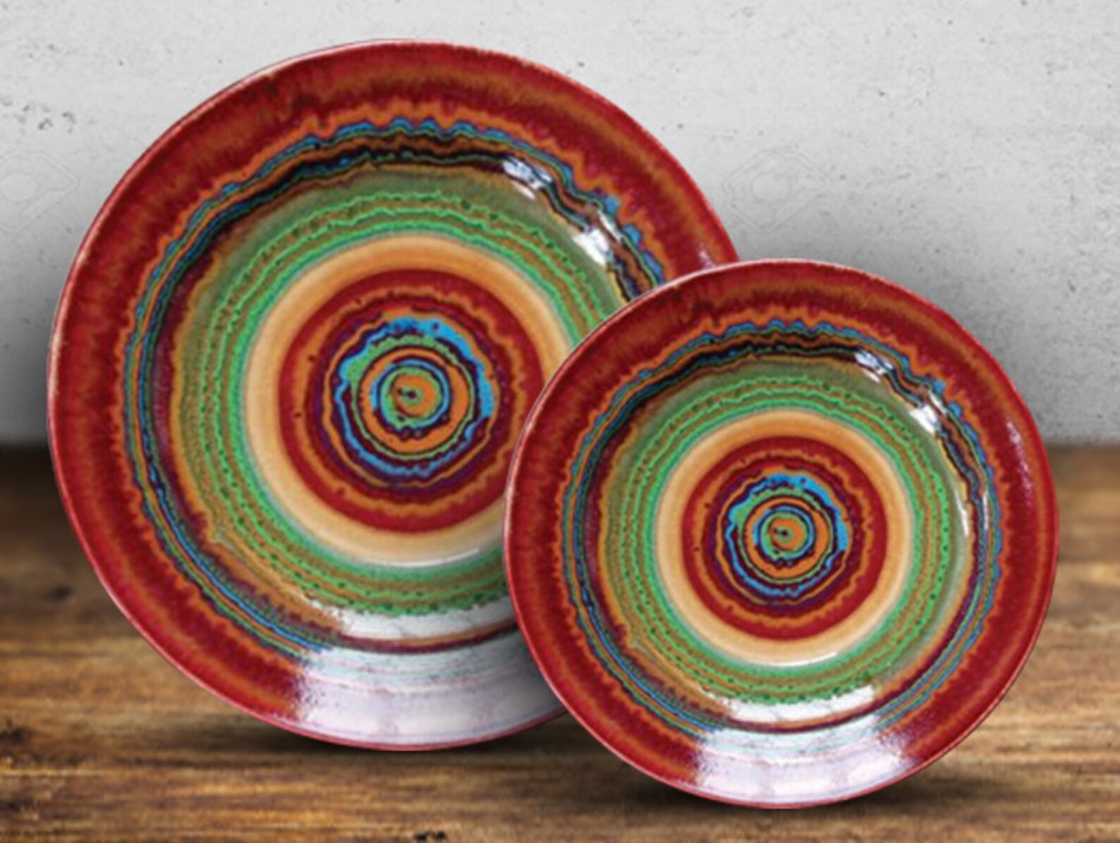Spanish Plates Dinner Plates Salad Plates Handmade - Etsy