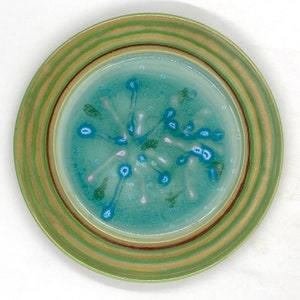 Ocean Plates, Dinner Plates, Salad Plates - Handmade Stoneware Pottery ...