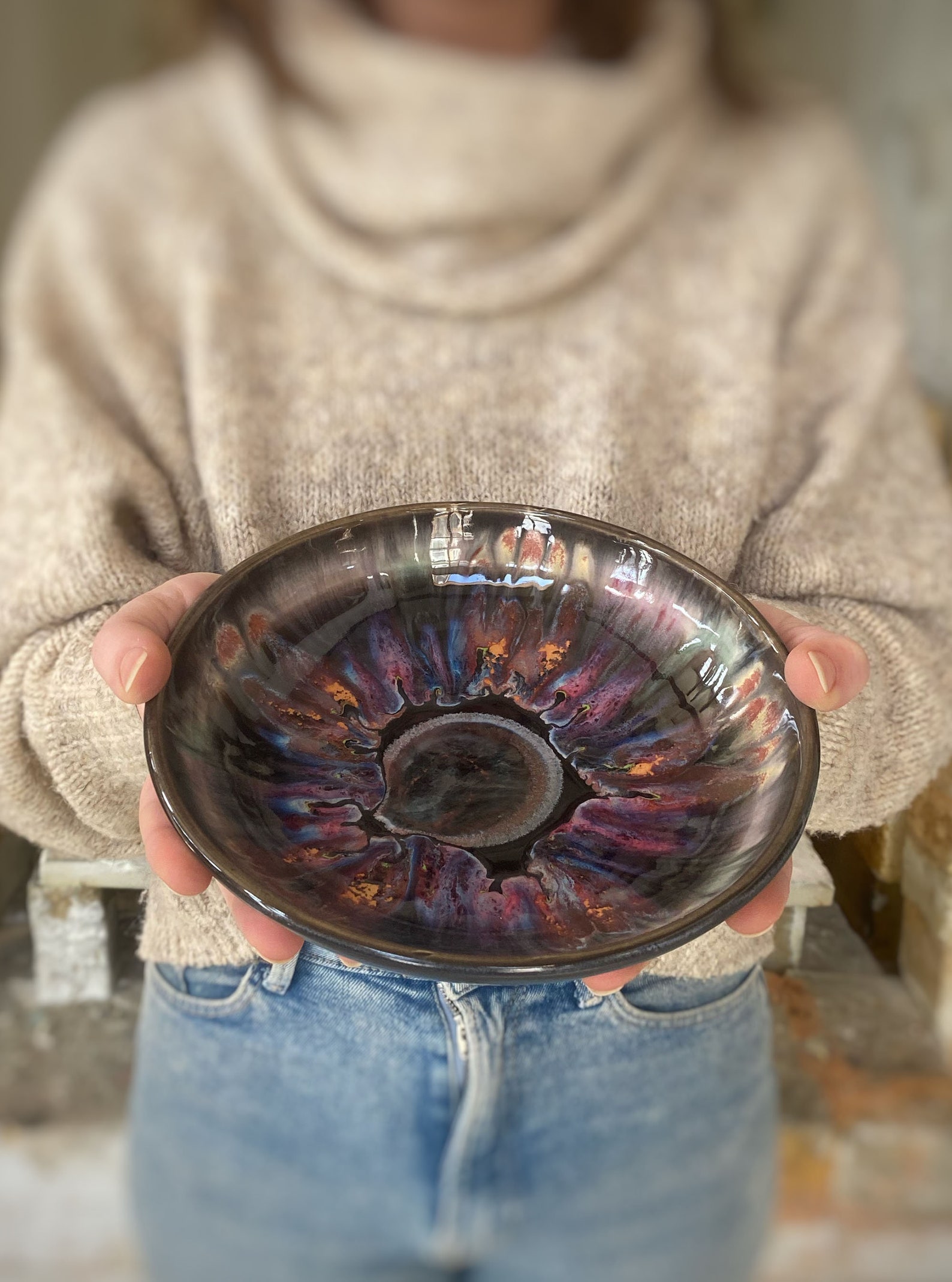 Pearl Dinnerware Set, Glazed, Handmade, Pottery Dishes, Place Setting ...