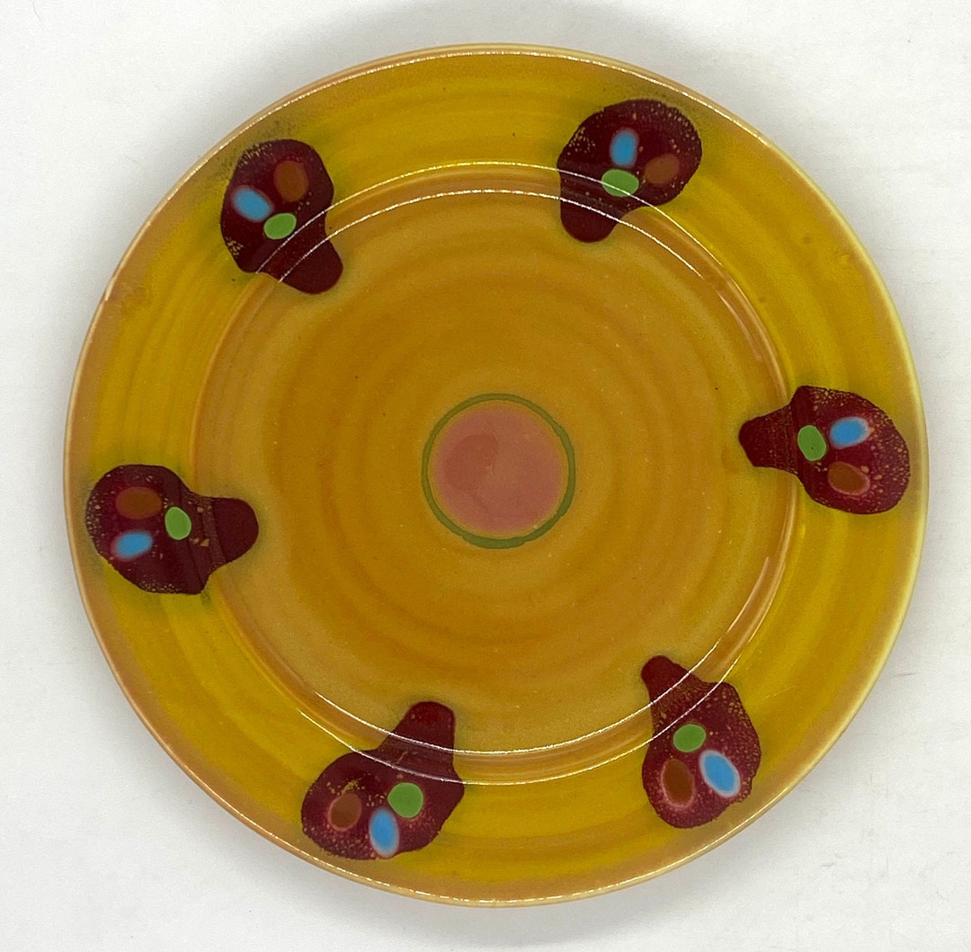 Mango Plates Dinner Plates Salad Plates Handmade Stoneware - Etsy