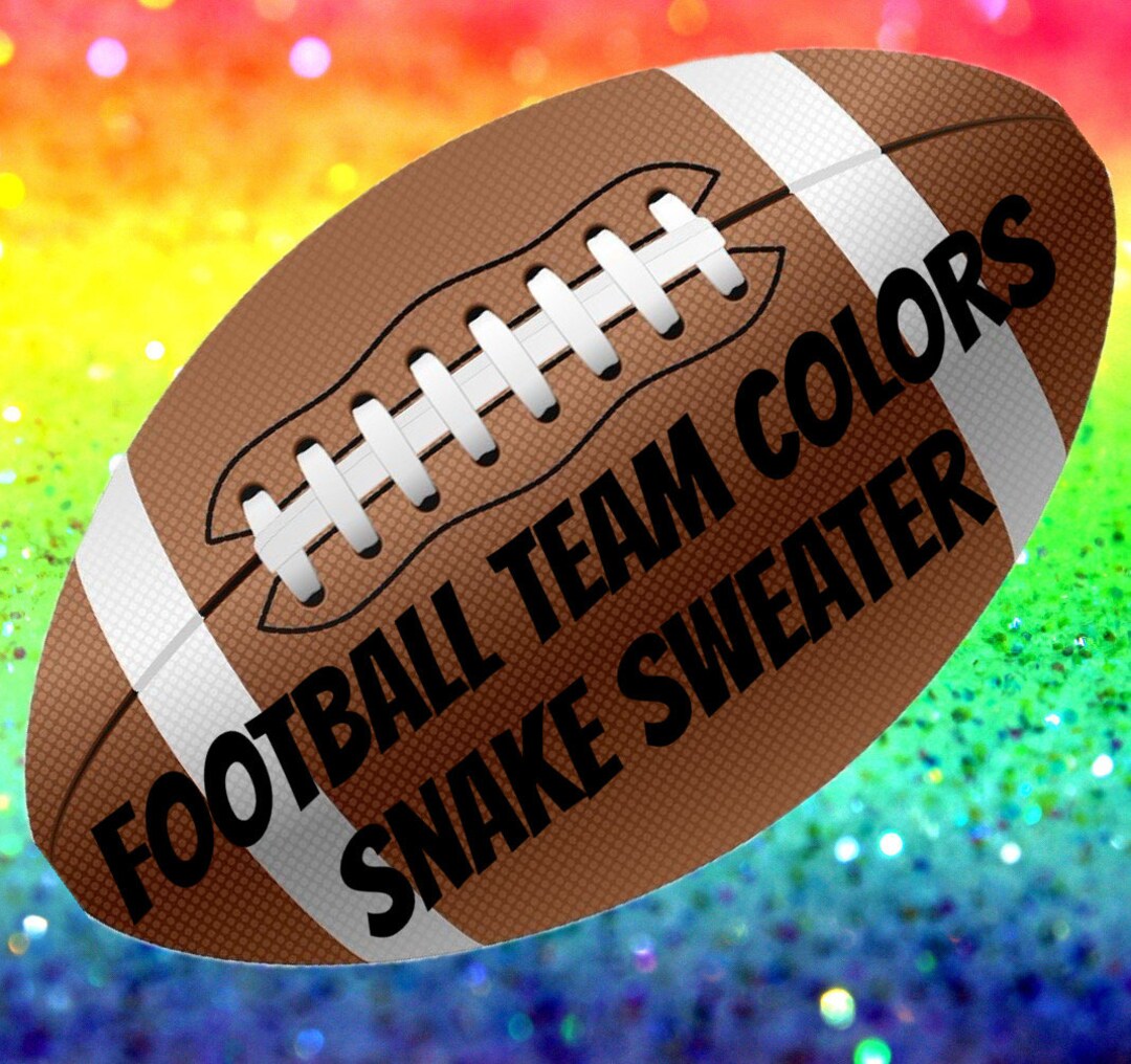 Football Team Colors Snake Sweater | Crocheted Snake Sweater ...