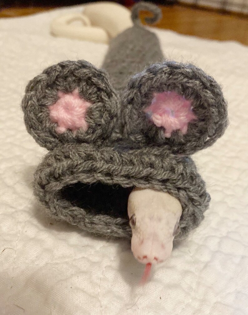 Crocheted Mouse Snake Sweater | Ball Python Costume - Etsy