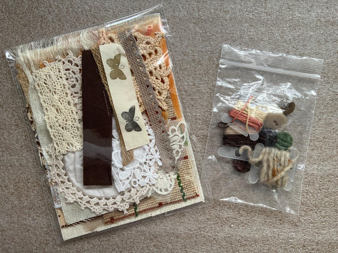 Slow Stitching Kit Neutral Natural Theme - Etsy