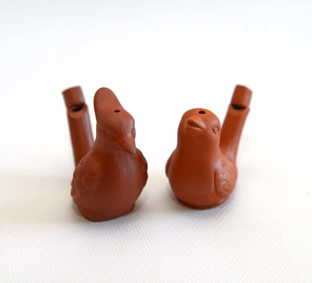 Ukrainian Traditional Clay Whistle, Couple of Birds, 2 Warbler Water ...