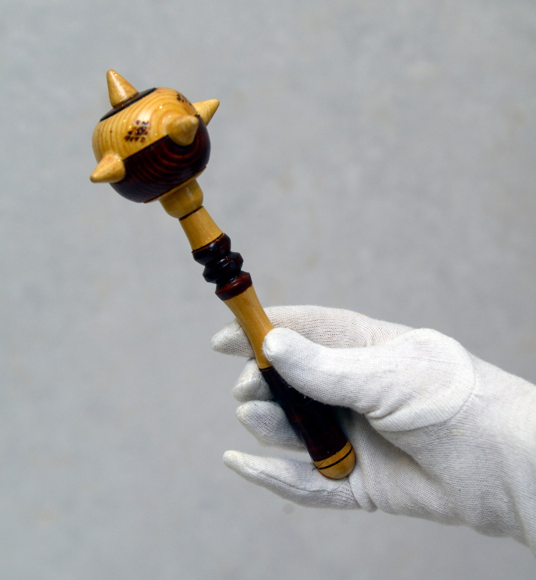Ukrainian Wooden Mace Bulava Souvenir From Ukraine Small Hand Made Mace ...