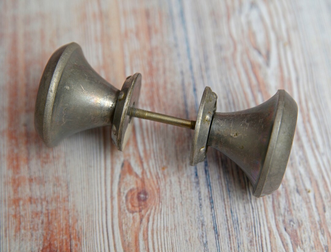 Vintage Round Door Handle, Soviet Door Handle ,metal Door Pull, Rare ...