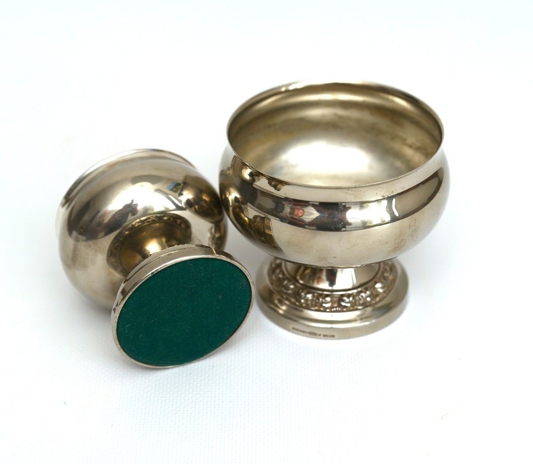 Silver Communion Chalice. Set of Two. Pair of Silver Plated Communion ...