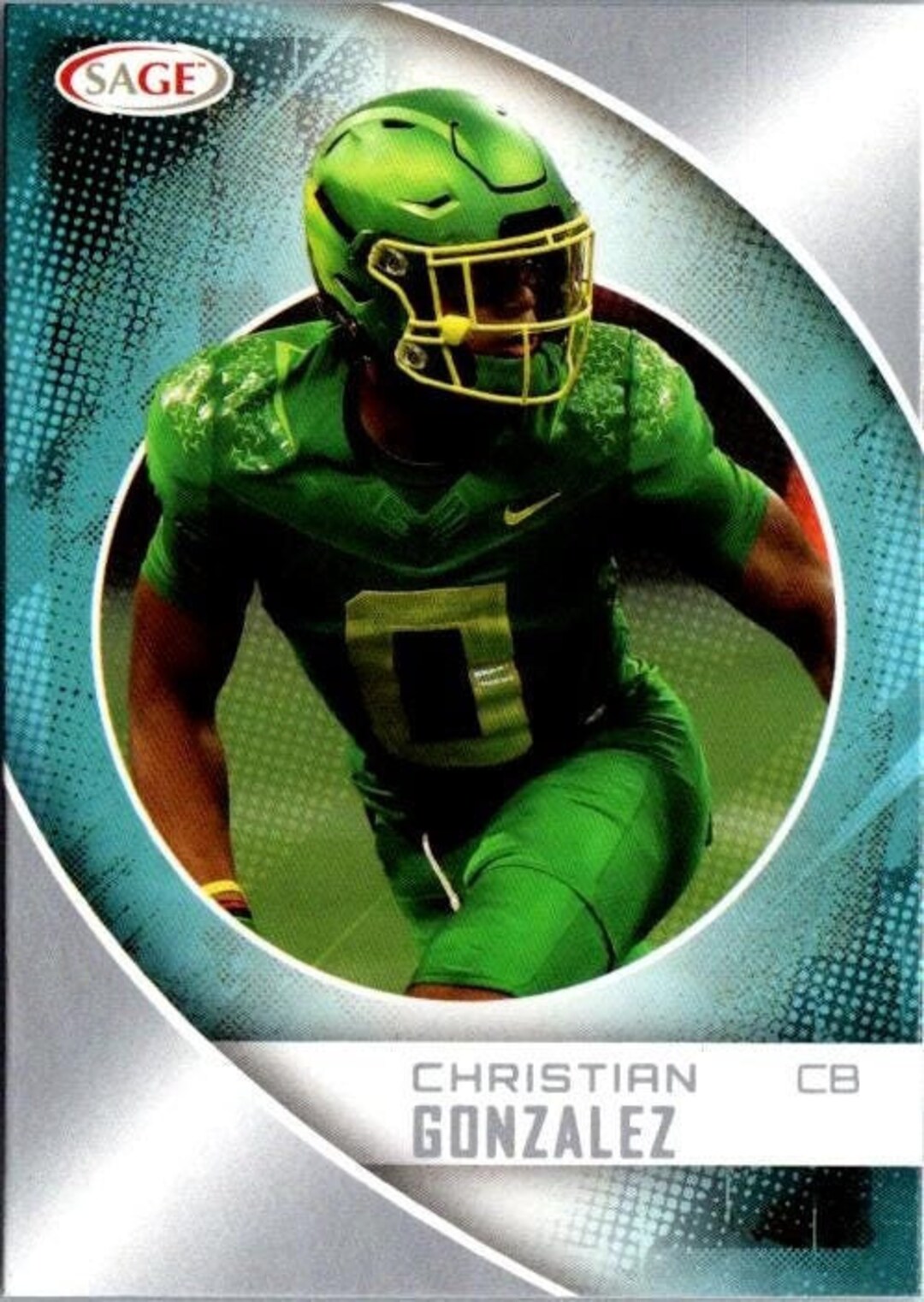 Christian Gonzalez #169 New England Patriots; Silver Parallel; SAGE ...